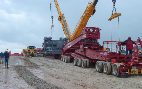 254,000lb Gas Compressor Set near Bennington, OK - Northwest Crane Service